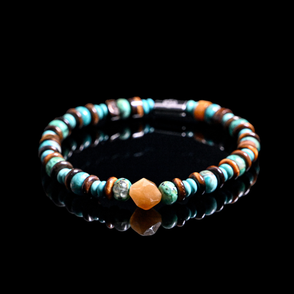NC009 - New Collection - Natural Turquoise & Tiger Eye – Gus-store