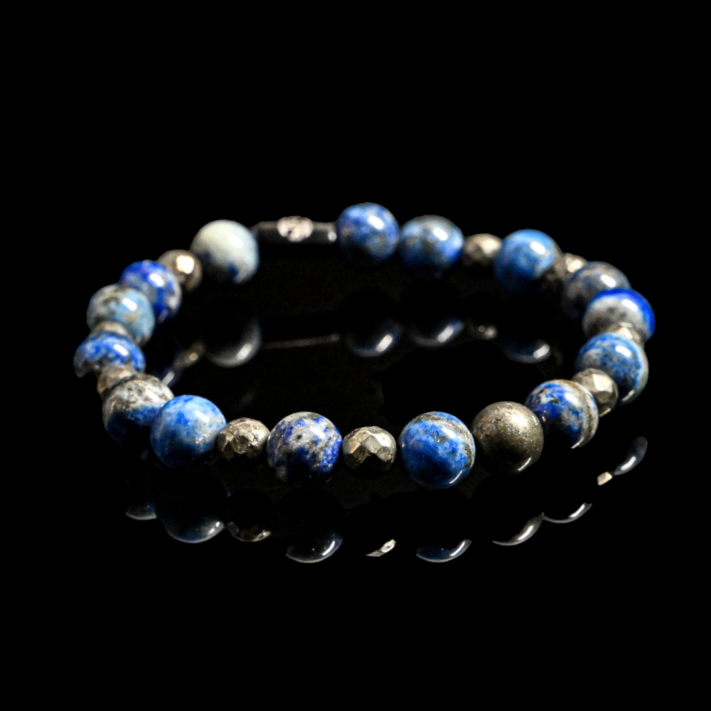 NC023 - New Collection - Natural Blue Sodalite with Pyrite – Gus-store